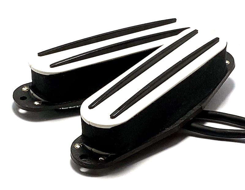 AR5 Set of 2 Strat Sized Humbucker Rail Pickups ~ Dragonfire | Reverb