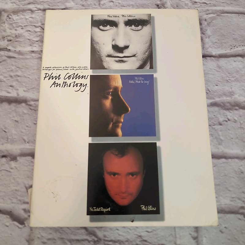 Phil Collins Anthology Piano Vocal Guitar Book | Reverb