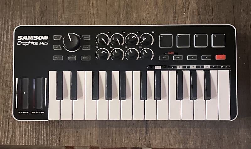 Samson Graphite M25 Mobile Mini USB MIDI Controller | Reverb