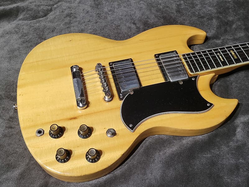 70's Aria SG Standard Guitar - Gibson Copy - Natural MIJ | Reverb