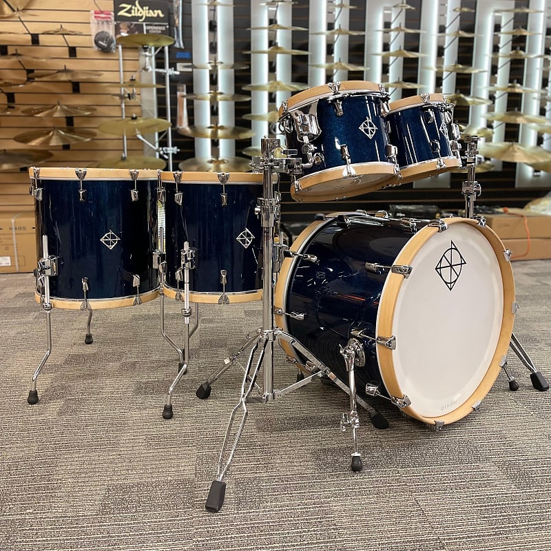 DIXON ARTISAN SELECT 5PC MAPLE SHELL PACK NAVY BLUE SPARKLE - | Reverb