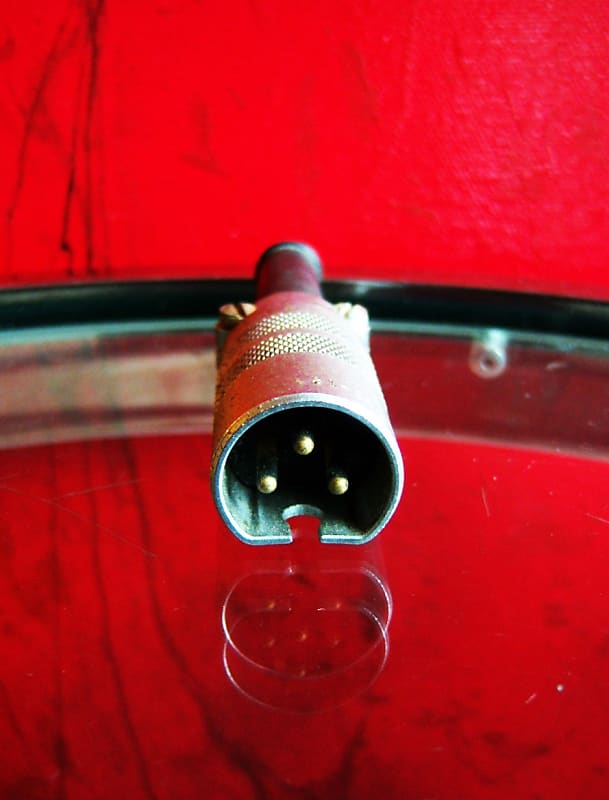 Vintage 1960's Cannon 3 pin male UA-3-12 microphone cable | Reverb