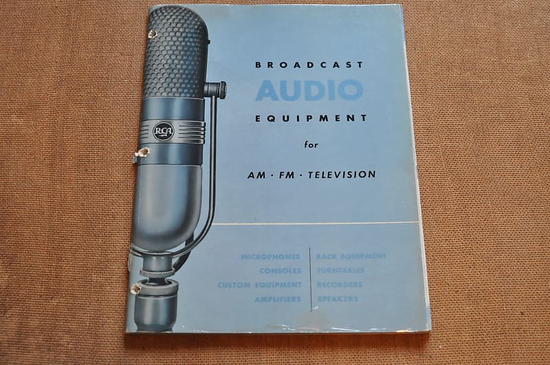 RCA. Broadcast Audio Equipment. Vintage catalog booklet | Reverb