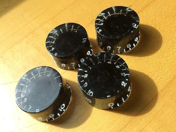 GIBSON REAL VINTAGE Black speed knobs 1980 les | Reverb Deutschland