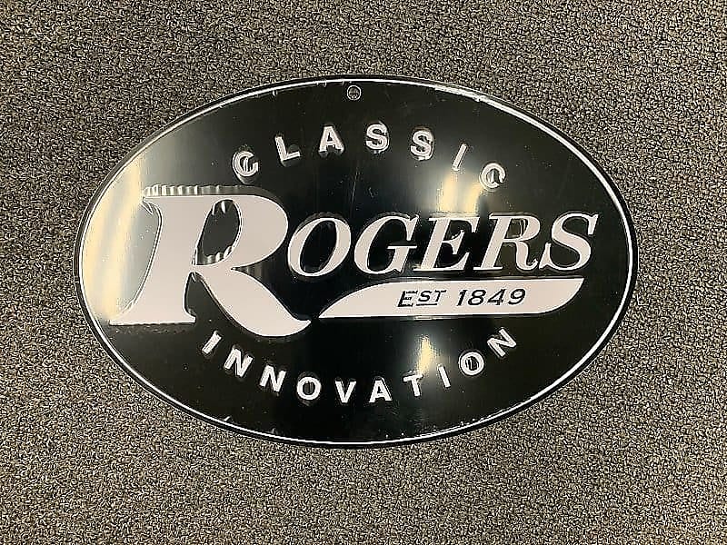 Rogers 8"x12" Metal Oval Logo Sign | Reverb