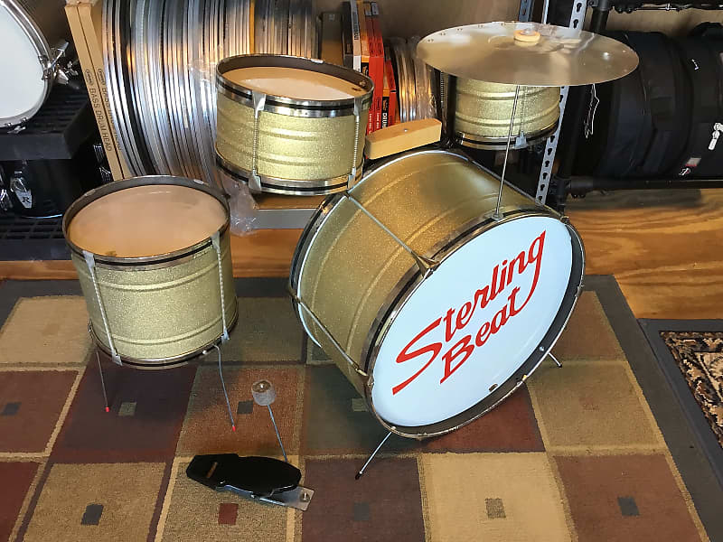 Noble & Cooley Vintage Toy Drum Set Sterling Beat 1970's | Reverb