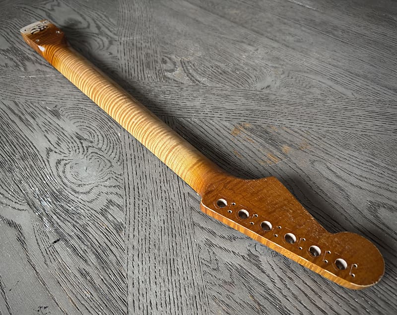 Absolutely Gorgeous!! Musikraft Strat Neck w/ Relic Nitro | Reverb