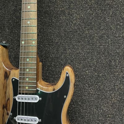 Marvin jester strat style korina , highly flamed and figured | Reverb