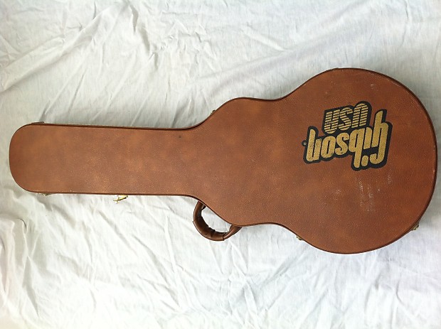 Gibson Les Paul 90's Brown/Pink Interior Hardshell Case | Reverb