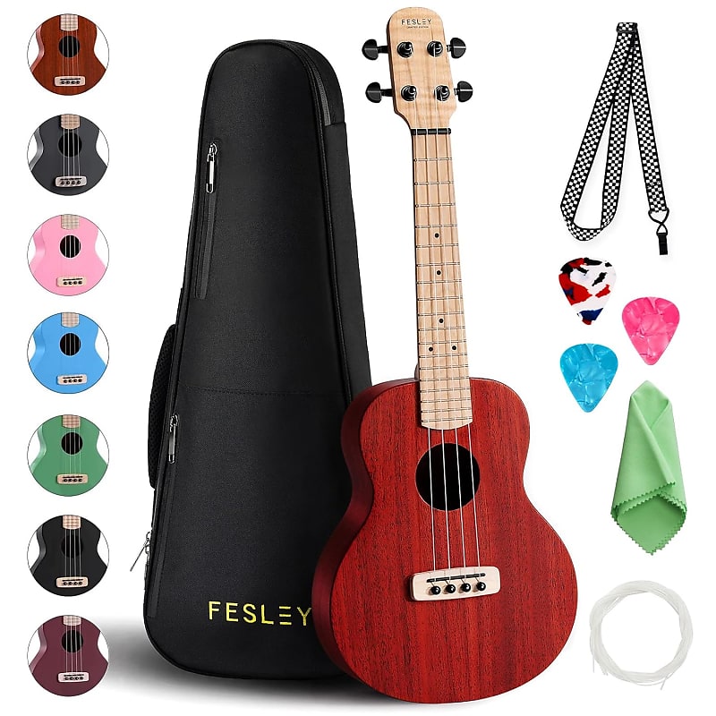 Concert Ukulele Nova U 23’’ Carbon Fiber Travel Ukulele With | Reverb