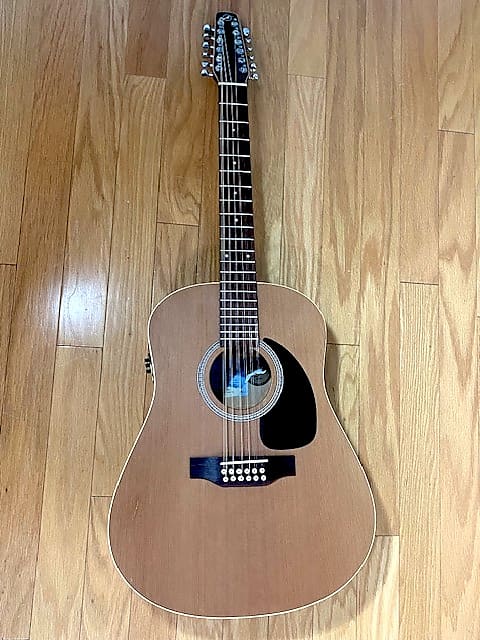 2005 Seagull Coastline Cedar S12, 12-String, Natural w/ Godin | Reverb