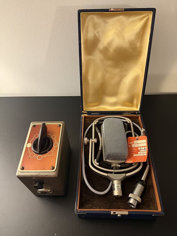 NOS AKG D45 Dynamic Microphone w/ Original Tag + Rare AKG S36 | Reverb