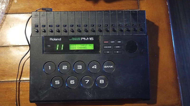 Roland PM-16 1980's Drum Trigger to Midi | Reverb