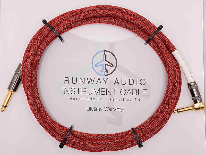 Runway Audio 10FT ST-RA Red Instrument Cable | Reverb