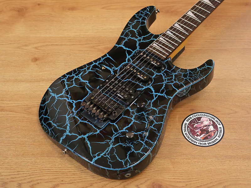 1990 Charvel Jackson Japan DK-090-SSH Dinky (Blue Crackle) | Reverb