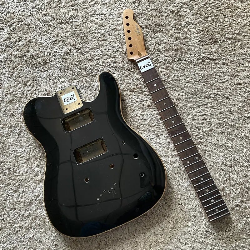 Artist Roasted Maple Wood Neck and Gloss Black Telecaster | Reverb