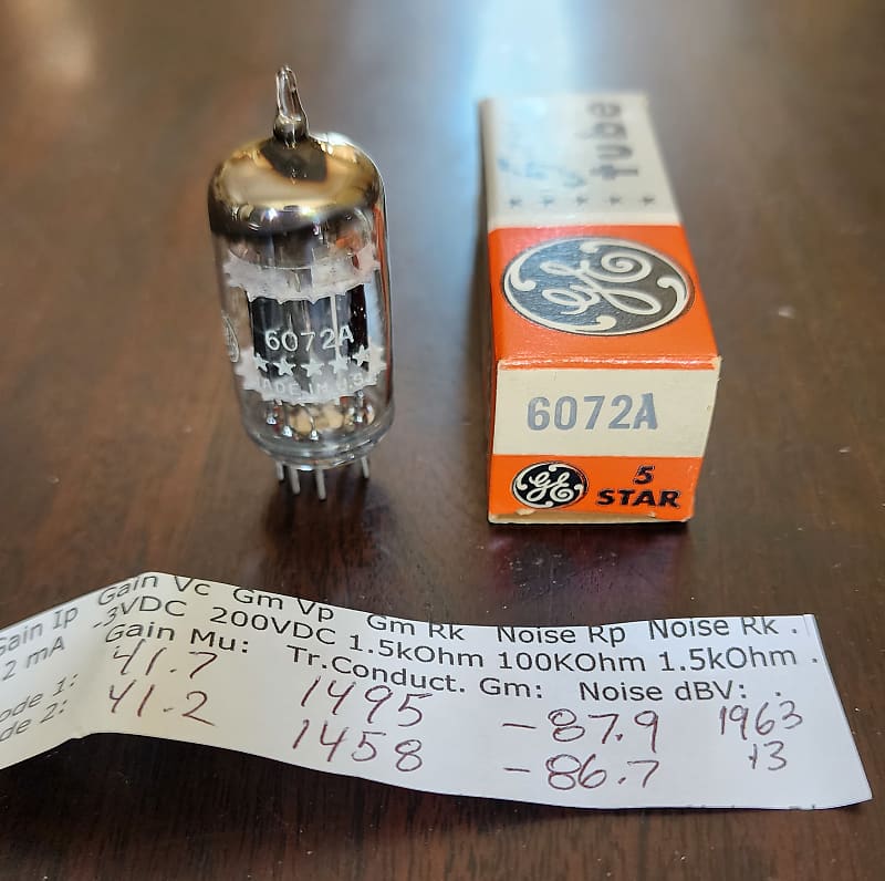 G.E 1963 5 Star 6072A Tube for AKG C12 C28 251 Microphone - | Reverb