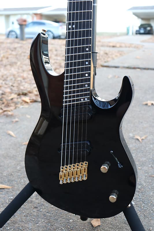 Kiesel AM7 Multiscale Aries 7-String 2019 - Gloss Black | Reverb