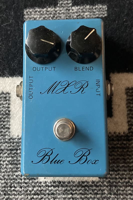 1975 MXR Blue Box Fuzz Octave SCRIPT LOGO Led Zeppelin | Reverb