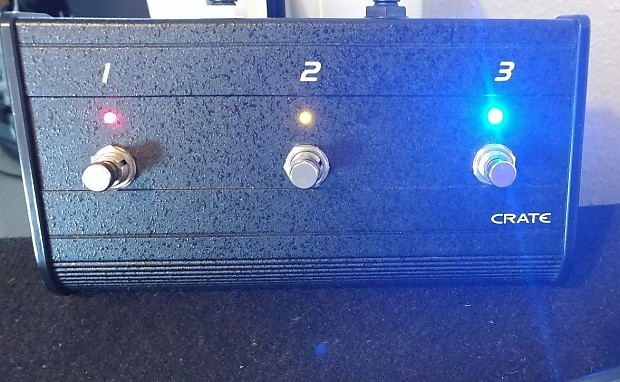 Crate OEM CFP3 3 Button Footswitch for Crate Amps, Metal | Reverb