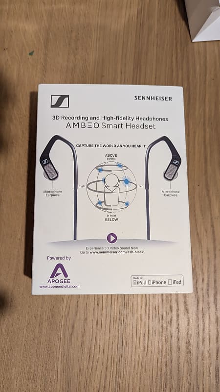 Sennheiser AMBEO Smart Headset (iOS) 3D Sound Recording 2010s | Reverb