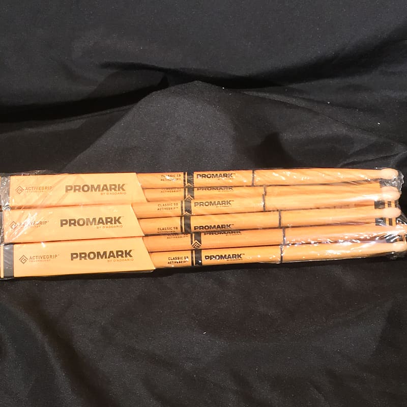 Promark CLASSIC 5B ACTIVEGRIP CLEAR 6-pack | Reverb