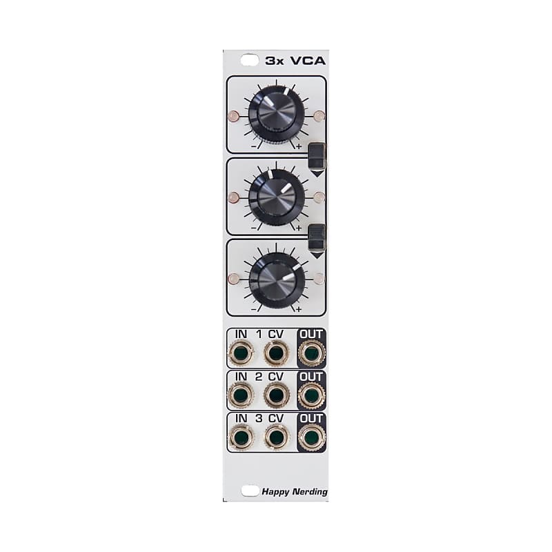 Happy Nerding 3xVCA Eurorack VCA Module (Silver) | Reverb