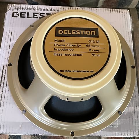 Celestion G12M-65 Creamback, 12" Speaker, 65 Watt, 8 Ohm | Reverb