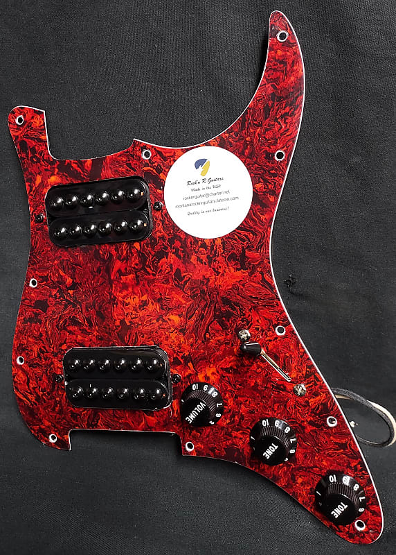 Rock'n R Guitars Loaded HH for Strat Pickguard W/GM "Invader | Reverb