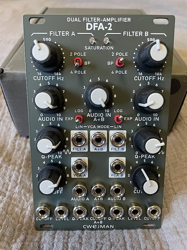 Cwejman DFA-2 Dual Filter-Amplifier 2022 Battleship | Reverb
