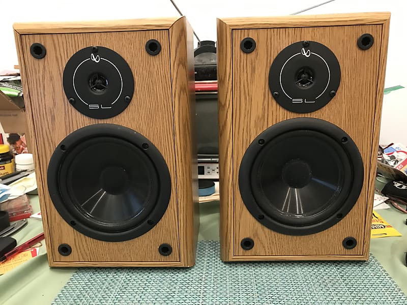 Infinity speakers SL 20 1980’s- 1990’s Light oak laminated | Reverb