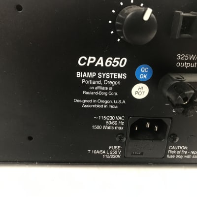 Biamp Systems CPA650 CPA 650 Amplifier | Reverb