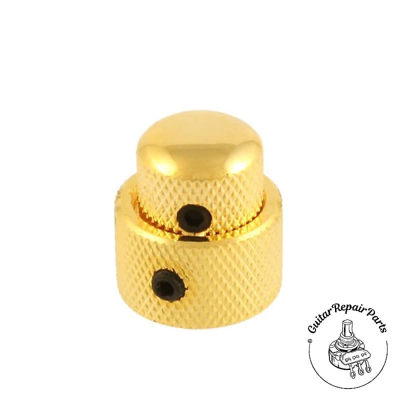 Stacked Concentric Control Knobs For Metric Pots - Gold | Reverb