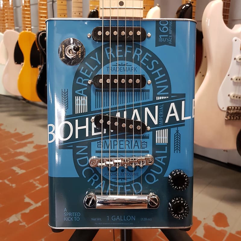 Bohemian Guitars Ale Oil Can Guitar | Reverb