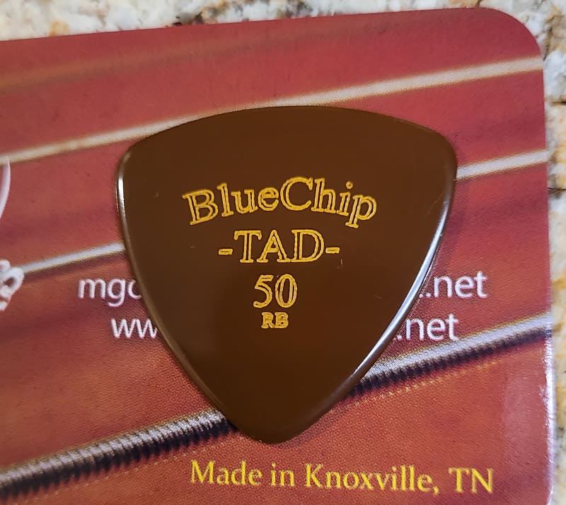Blue Chip TAD-50 RB pick, rounded bevel, triangle | Reverb Australia