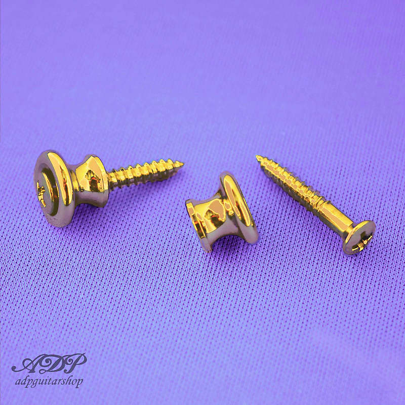 2 Gotoh Gold Strap Button Gibson Style | Reverb