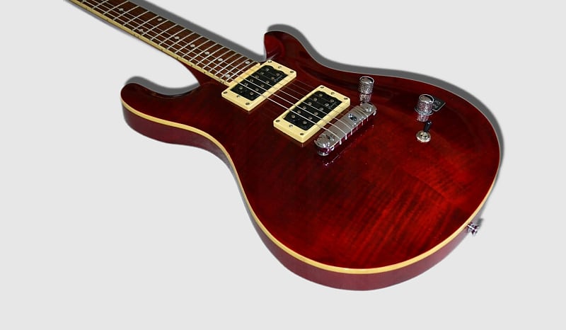 Harley Benton CST-24 Black Cherry Flame DLX | Reverb