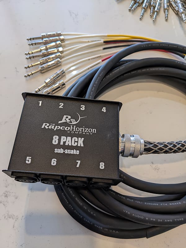 RapcoHorizon 8 Pack sub-snake 2008 Black | Reverb