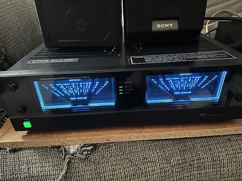 Proton d1200 stereo power amplifier - Black | Reverb