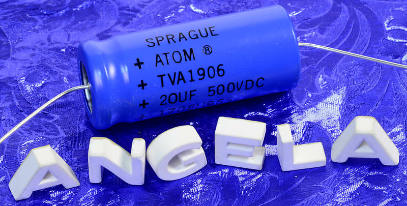 One Sprague Atom TVA 1906 20uF 500VDC Tubular Axial Lead | Reverb