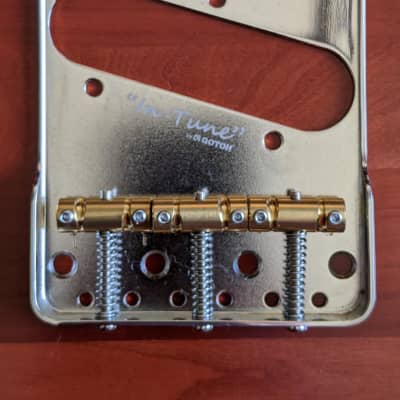 Gotoh In Tune Telecaster Bridge Cut Down Sides with Gotoh | Reverb