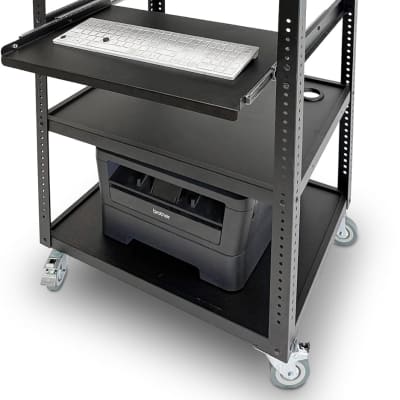 AxcessAbles Computer Cart on Wheels| Mobile Utility AV Cart | | Reverb