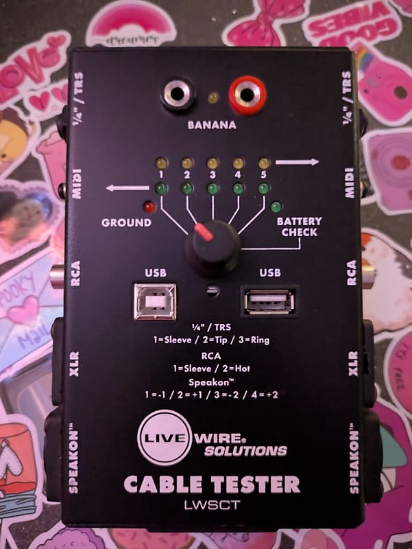 Live Wire Cable Tester LWSCT Early 2000's - Black | Reverb