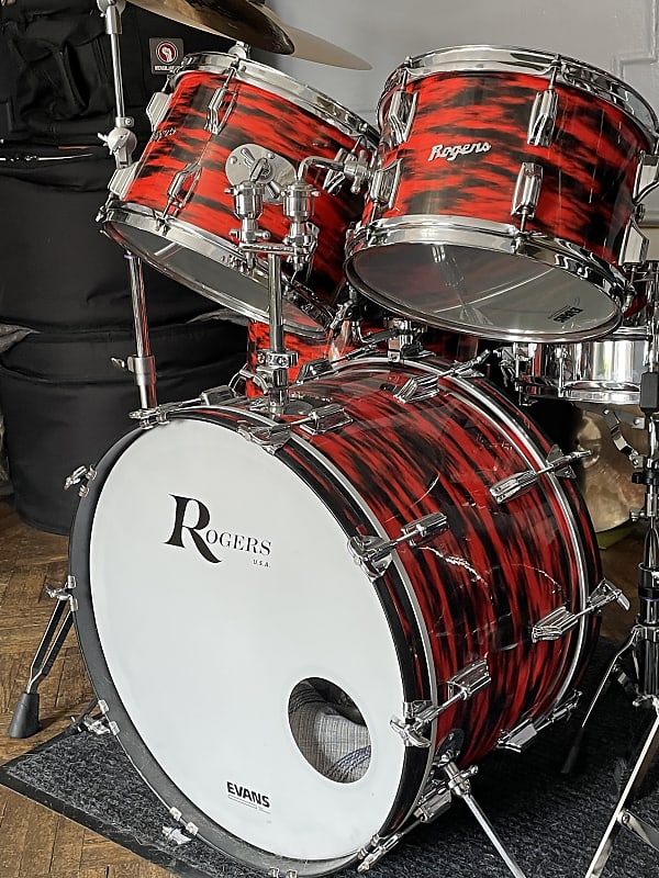 Rogers drums 12,13,16,22 (custom wrap) | Reverb