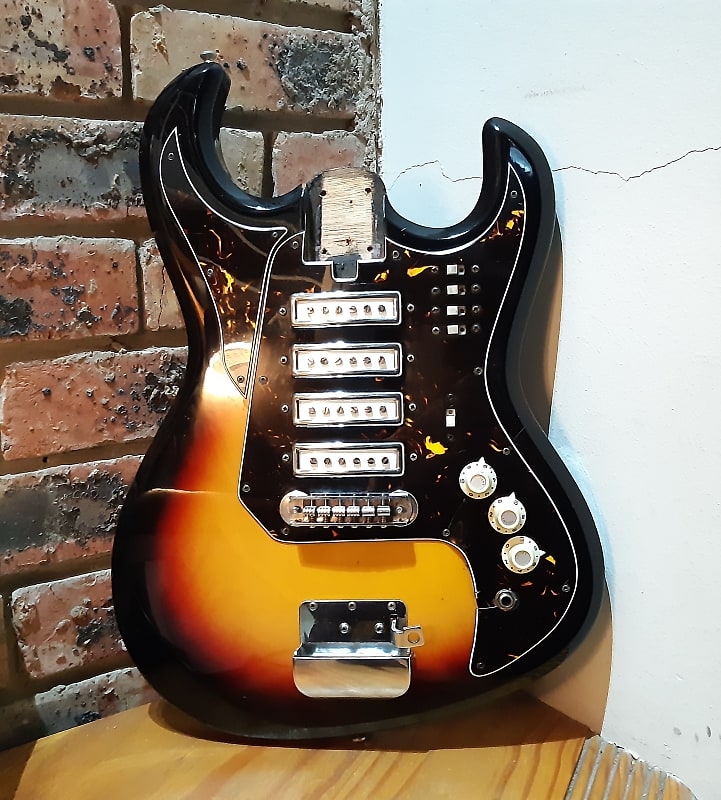 Vintage Teisco Eg-4T "Hertiecaster" 4-Pickups Circa. 1960's - | Reverb