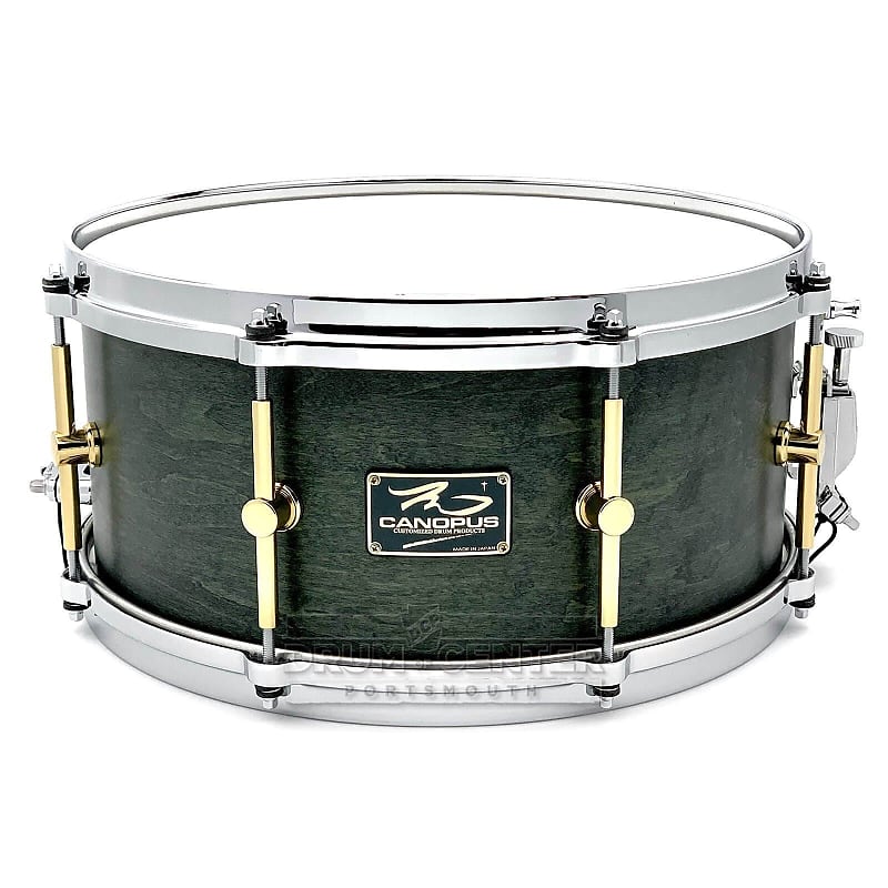 Canopus 'The Maple' 10ply Snare Drum 14x6.5 Black Olive Oil | Reverb