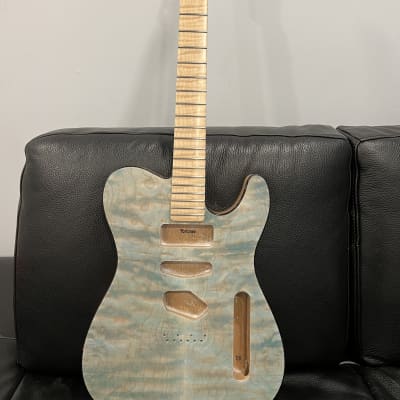 Warmoth Custom Telecaster “Island Blue” PRS STYLE | Reverb