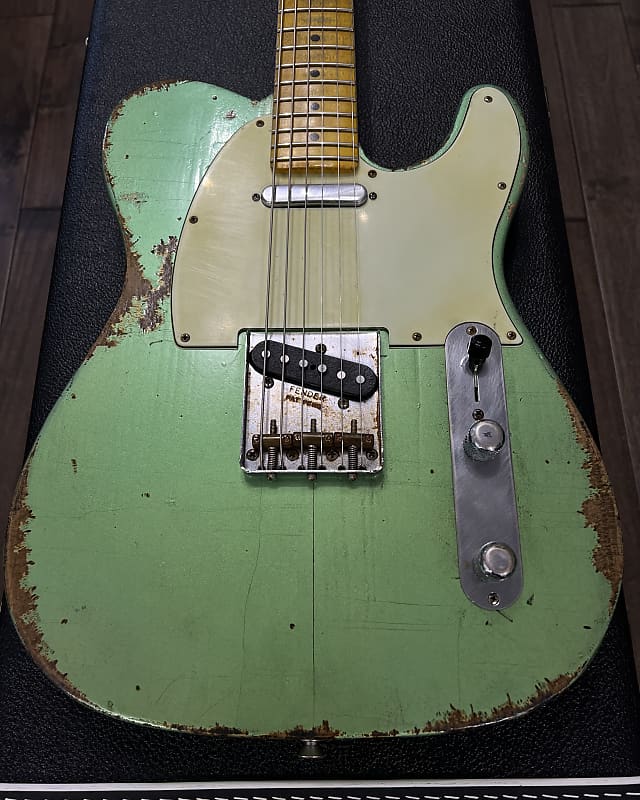 Fender Telecaster USA Custom Green Metallic - Emerson 4-Way | Reverb