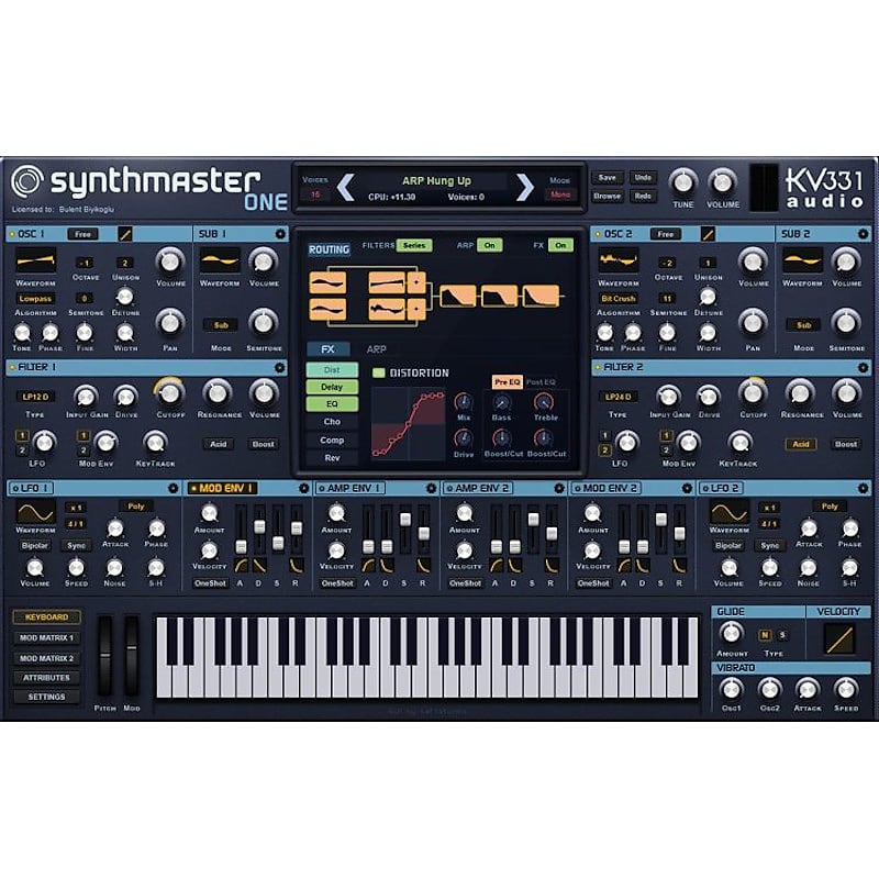 KV331 Audio SynthMaster One - Wavetable Synthesizer Plug-In | Reverb