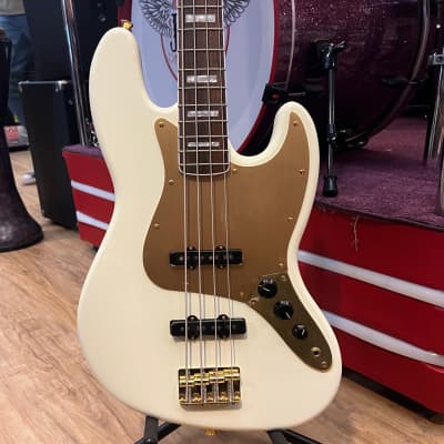 Squier 40th Anniversary Gold Edition Jazz Bass | Reverb